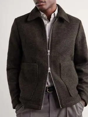 Nn07 Gael Brushed Wool-blend Jacket