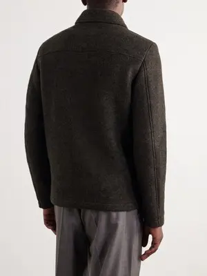 Nn07 Gael Brushed Wool-blend Jacket - Gray