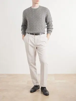 Ralph Lauren Purple Label Cashmere Cable-knit Sweater