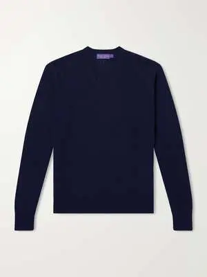 Ralph Lauren Purple Label Cashmere Sweater - Navy