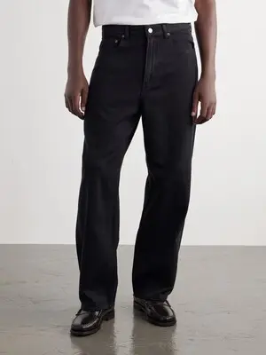 A.PRESSE Straight-leg Cotton And Silk-blend Piqué Trousers