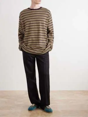 Dries Van Noten Hember Striped Cotton-jersey T-shirt