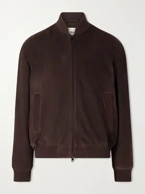 Altea Suede Zip-up Blouson Jacket