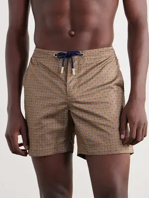 Orlebar Brown Bulldog Straight-leg Mid-length Printed Swim Shorts