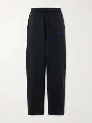 Balenciaga Wide-leg Cotton-jersey Sweatpants