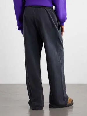 Balenciaga Wide-leg Cotton-jersey Sweatpants