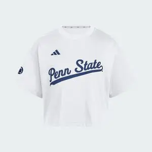 Adidas Penn State Cropped Jersey - White