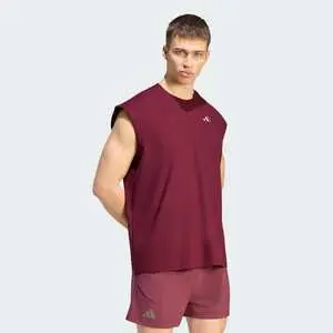 Adidas Tennis Climacool+ Oversized Sleeveless T-shirt - Maroon