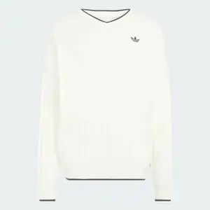 Adidas Cable Knit V-neck Sweater