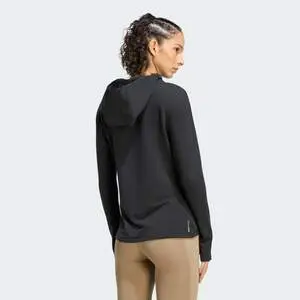Adidas Adi365 Running Essentials Winterized Hooded Long Sleeve - Black