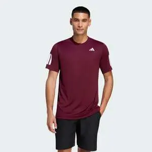 Adidas Club Tennis Climacool 3-stripes Tee - Maroon