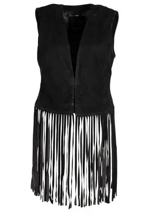 Mauritius Fringed Nubuck Leather Vest