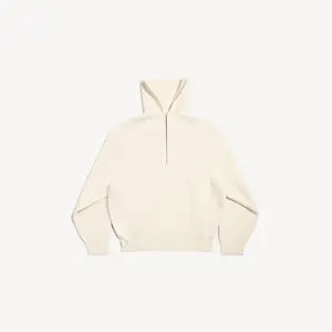 Balenciaga Back-to-front High Neck Sweater - White