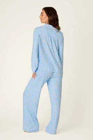 PJ Salvage Olive You Martini Print Long Sleeve Pajama Set