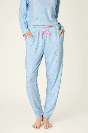 PJ Salvage Martini Print Jogger Pajama Pants
