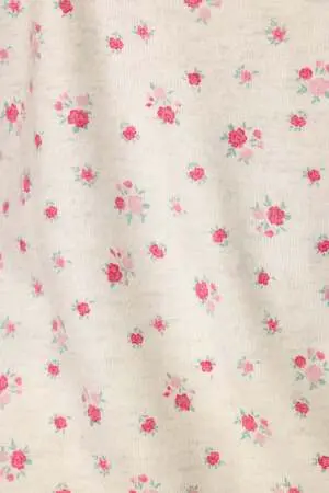 PJ Salvage Romantic Rose Ditsy Floral Print Hoodie