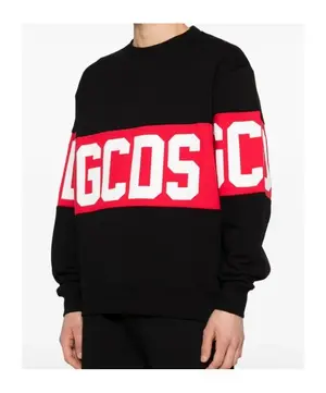 Gcds Crewneck Sweatshirt With Logo Detail
