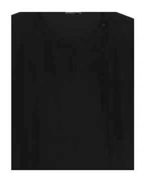 Emporio Armani Button-detail Round-neck Blouse