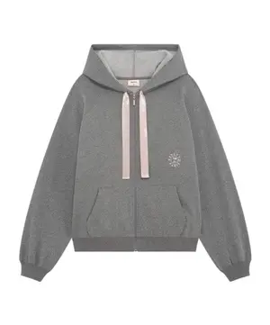 Repetto Zip-up Hoodie - Light Gray