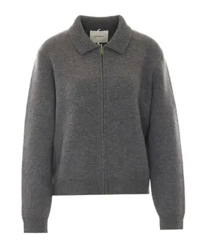 LISA YANG Aleya Zip-up Cardigan - Grey