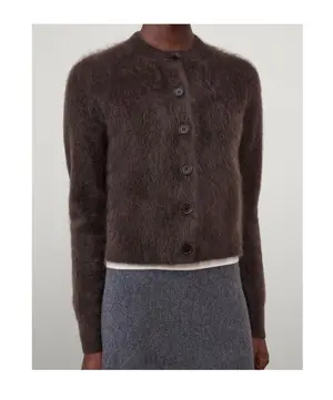 LISA YANG Cropped Fuzzy Cardigan - No