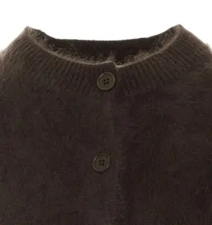 LISA YANG Cropped Fuzzy Cardigan - No