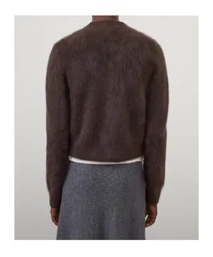 LISA YANG Cropped Fuzzy Cardigan - No