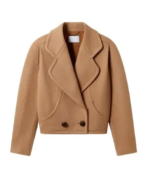 Stella McCartney Short Wool Coat - Camel