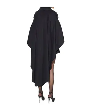 Elisabetta Franchi Belted Cape-panel Coat