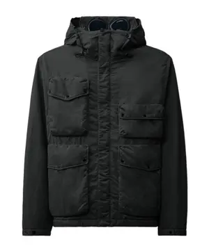 C.P. COMPANY Goggles Multi-pocket Jacket - Black