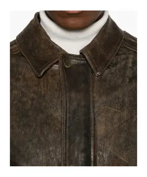 SALVATORE SANTORO Long-sleeve Leather Jacket