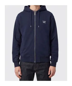 Drole De Monsieur Drôle De Back Logo Zip-up Hoodie