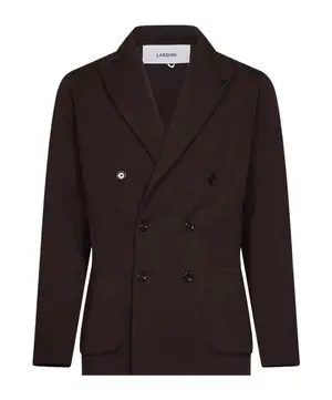 LARDINI Double Breasted Knitted Blazer