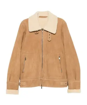 SALVATORE SANTORO Long-sleeve Zip-up Jacket - Brown