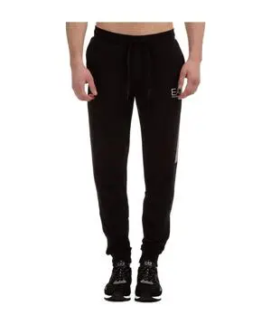 EA7 Side-stripe Track Pants - Black