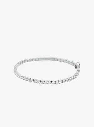 Michael Kors Pavé Stretch Tennis Bracelet - Silver