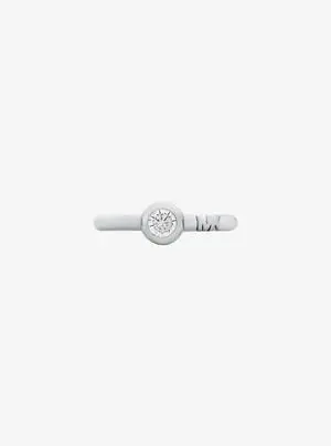Michael Kors Round Stone Ring - Silver