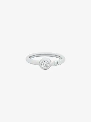 Michael Kors Round Stone Ring - Silver