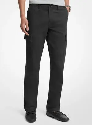 Michael Kors Stretch Cotton Twill Cargo Pants - Black
