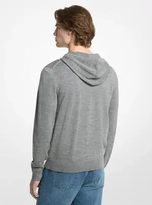 Michael Kors Wool Zip-up Hoodie In Size By