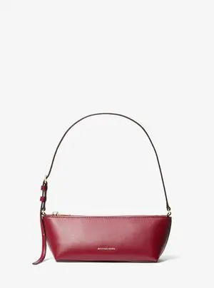 Michael Kors Laila Small Leather Pochette - Red
