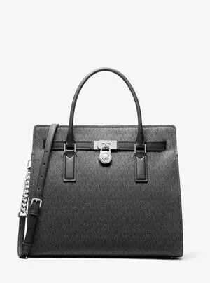 Michael Kors Hamilton Moderne Large Signature Logo Satchel In By