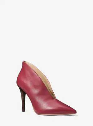 Michael Kors Tonya Leather Pump - Red