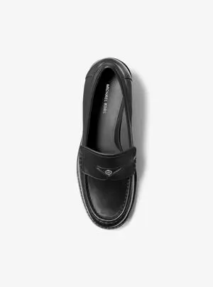 Michael Kors Jennings Leather Loafer Pumps