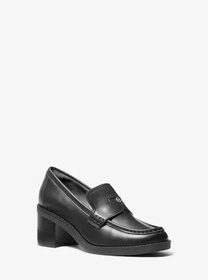 Michael Kors Jennings Leather Loafer Pumps