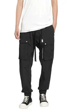 THOM KROM P 64 Cargo Pants With Drawstring Waist And Elasticated Cuffs