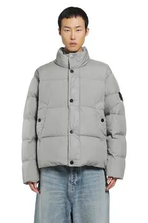 Stone Island Crinkle Reps Down Jacket - Grey