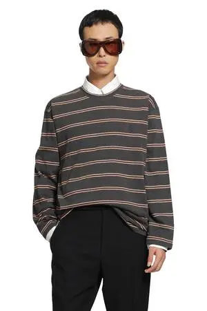 JIL SANDER Cotton Crewneck Long Sleeve T-shirt