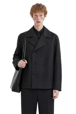 Harris Wharf London Double Breasted Jacket In Superfine Merino Wool