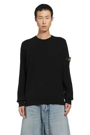 Stone Island Light Geelong Wool Sweater - Black